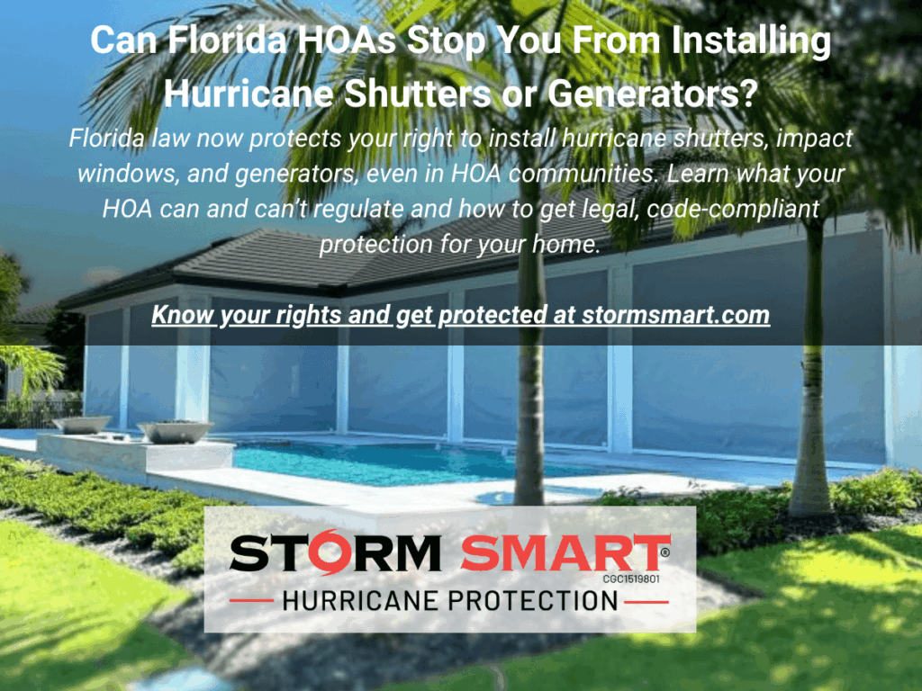 Can Florida HOAs Stop You From Installing Hurricane Shutters or ...